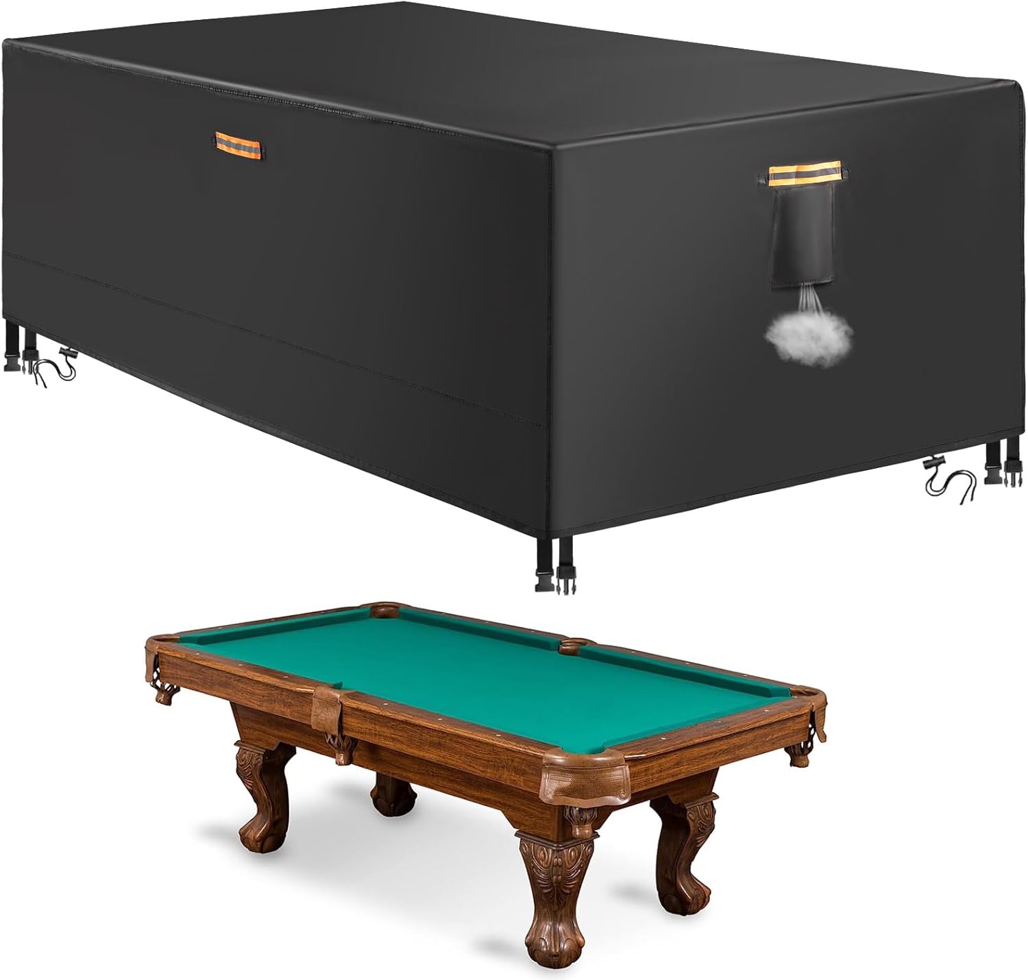 Amazon.com : 8ft Pool Table Covers, Billiard Table Covers Windproof ...