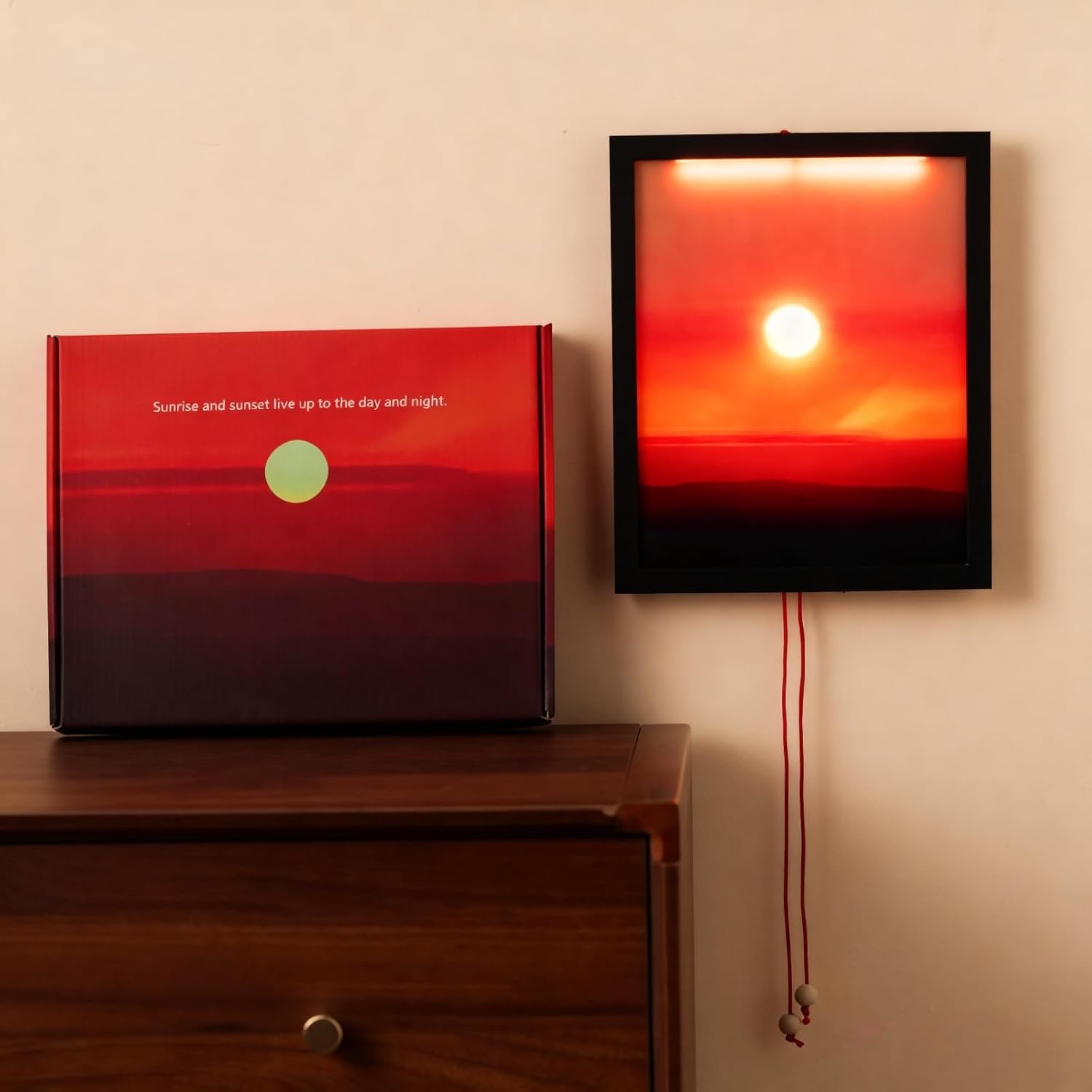 Creative Sunset Hand Pulled Night Light, 2026 New Movable Night Light ...