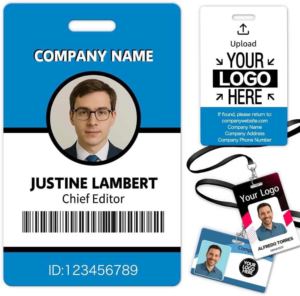 Amazon.com : Custom ID Badge Personalized Employee ID Card ...
