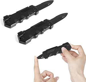 Amazon.com: DERAYEE 4Pcs Fake Knives, Halloween Retractable Knife Prop ...