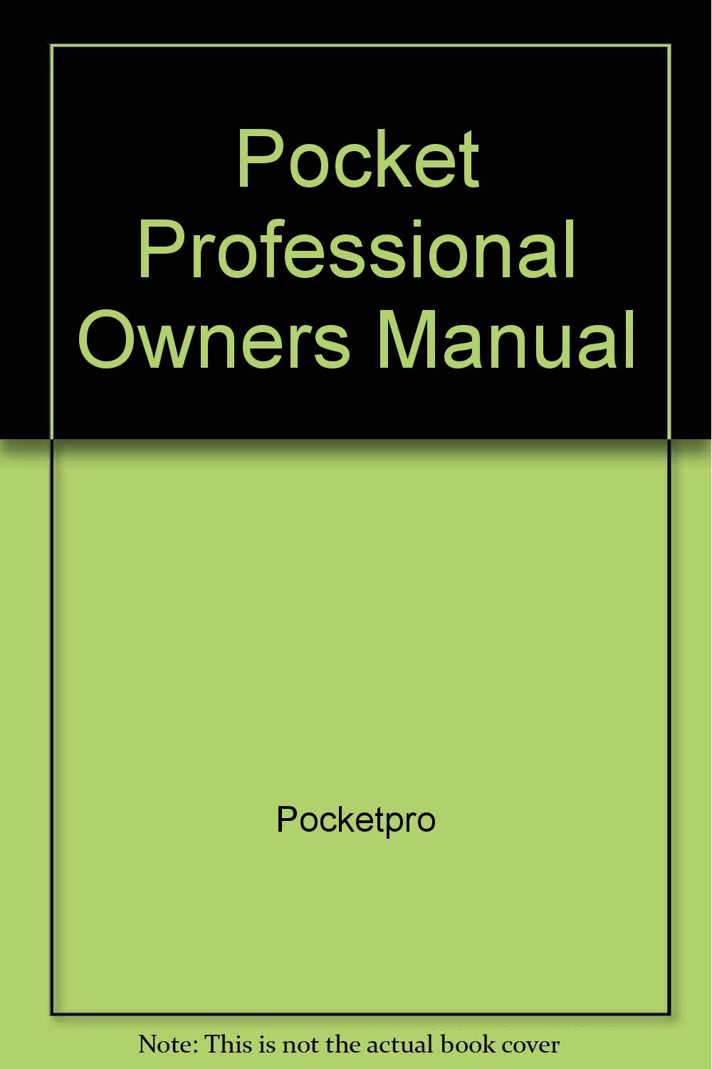 Pocket Professional Owners Manual (HP 48SX): Pocketpro: Amazon.com: Books