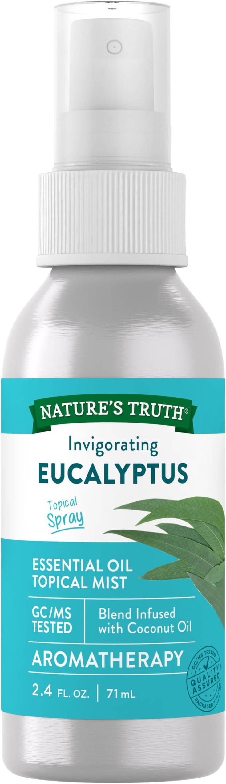 Amazon.com: Nature's Truth Eucalyptus Mist Spray 2.4 fl oz | Pure Essential Oil for Aromatherapy ...