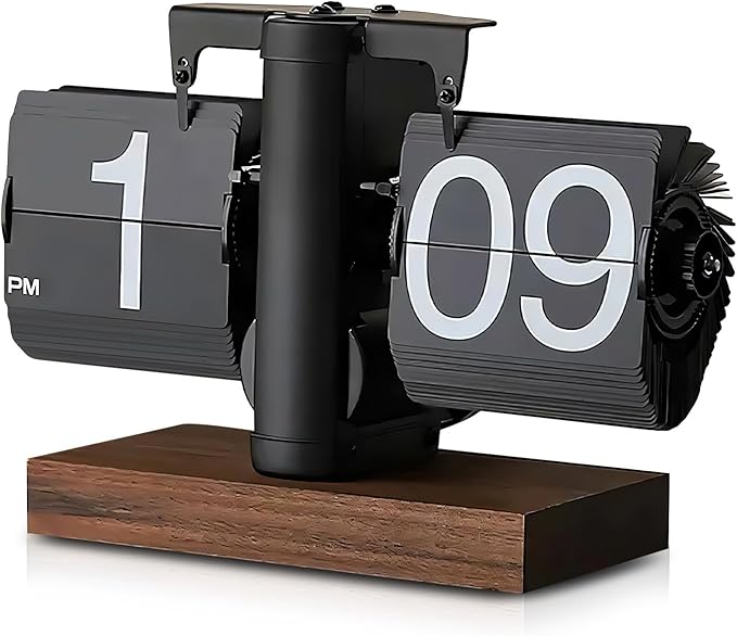 Amazon.com: Nuvollo Flip Desk Clock - Retro Digital Flip Table Clock ...