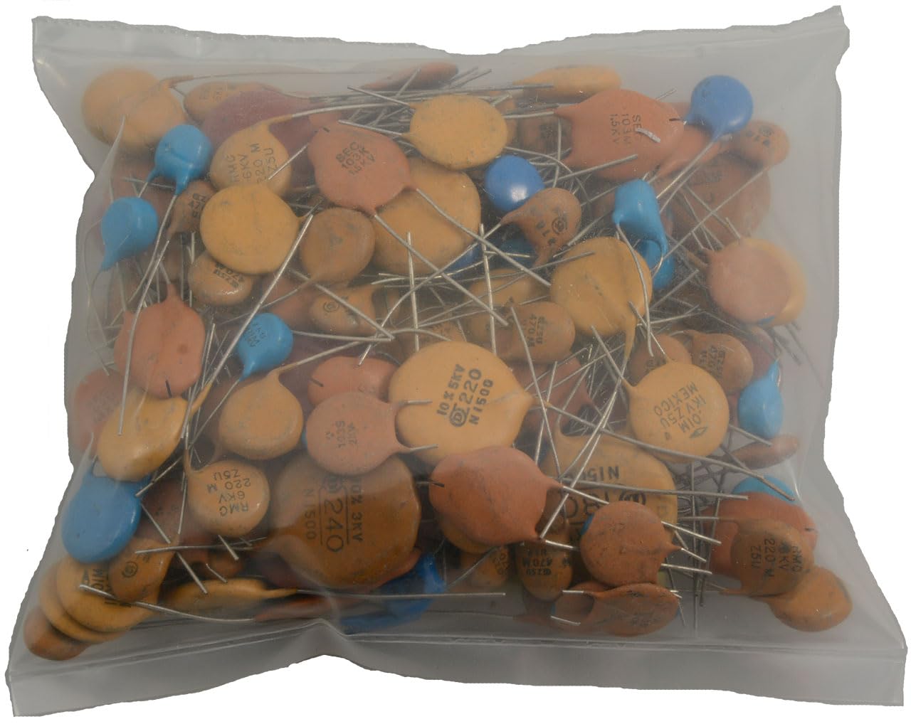 JAMECO GB252LB Ceramic Disc Capacitor Grab Bag Assorted Values and ...
