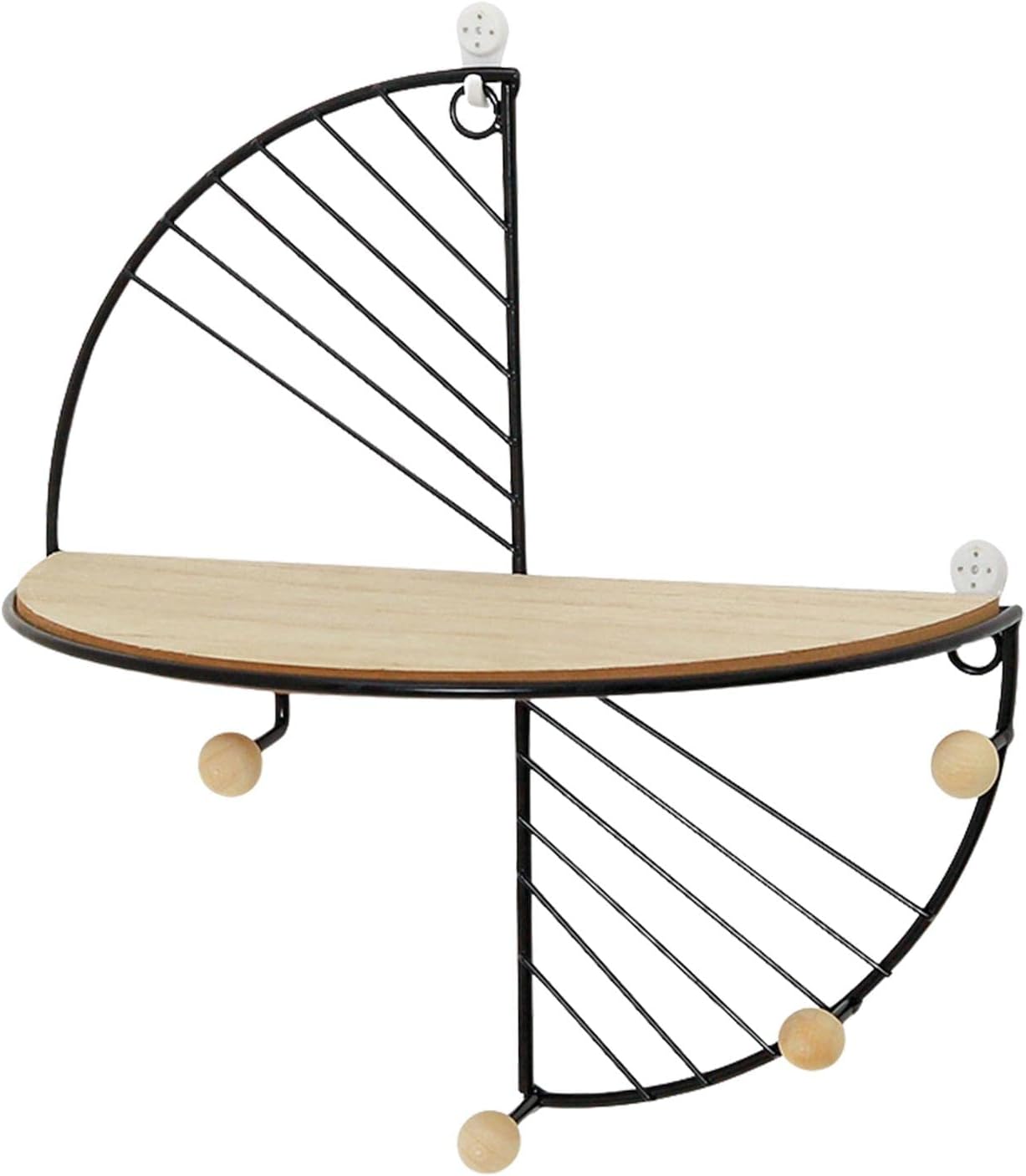 Virtcooy Half Floating Shelves with Hook | Simple Modern Decorative ...