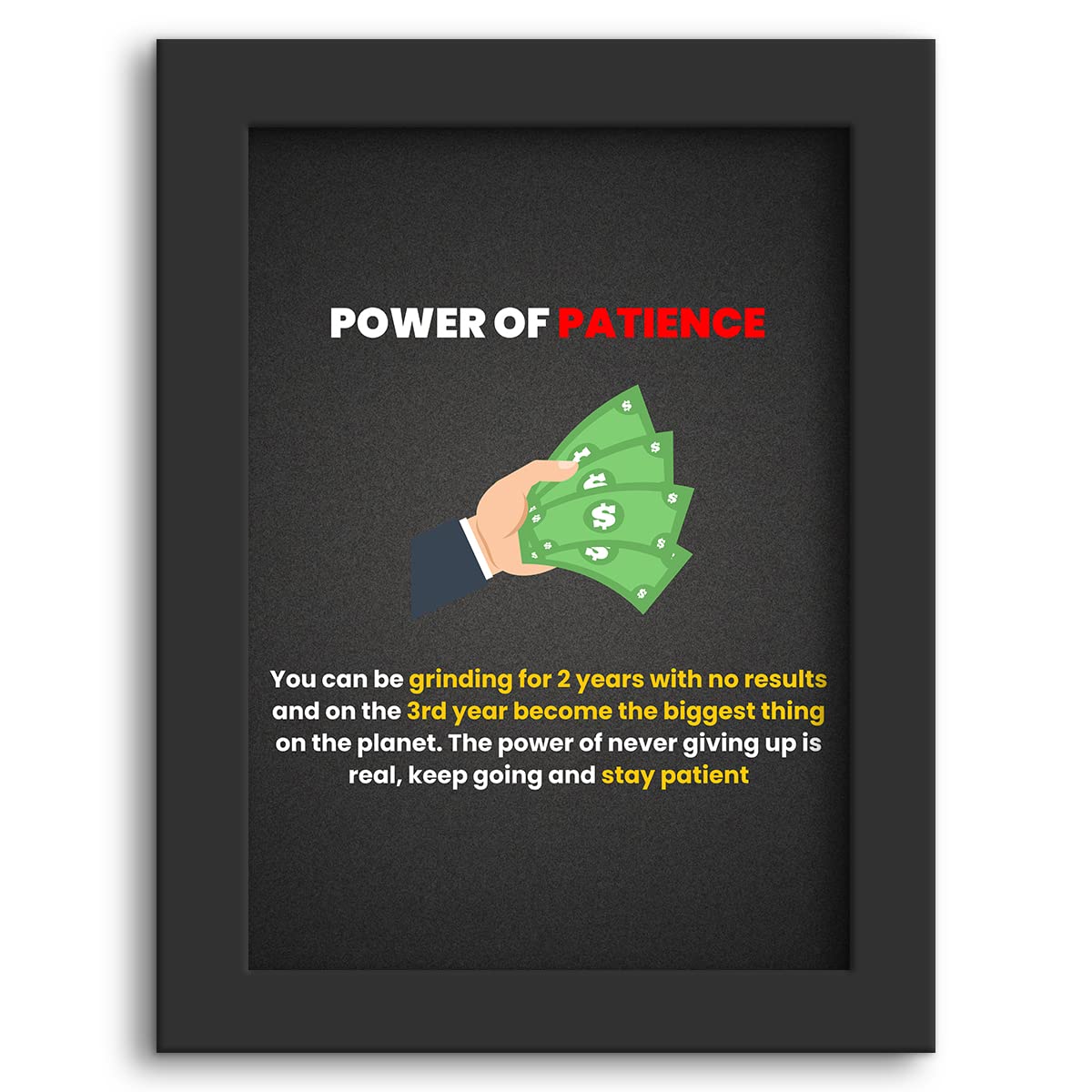 DmcreativityCraft Patience Motivational Posters Quotes Wall Frames ...