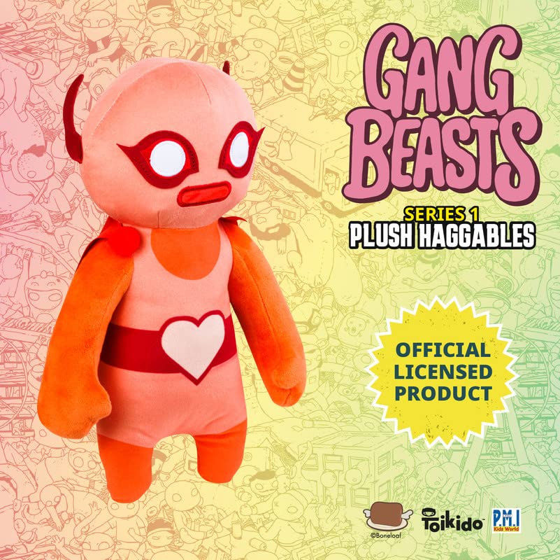 Snapklik.com : Gang Beasts Red Wrestler Plush 12" Video Game Character ...