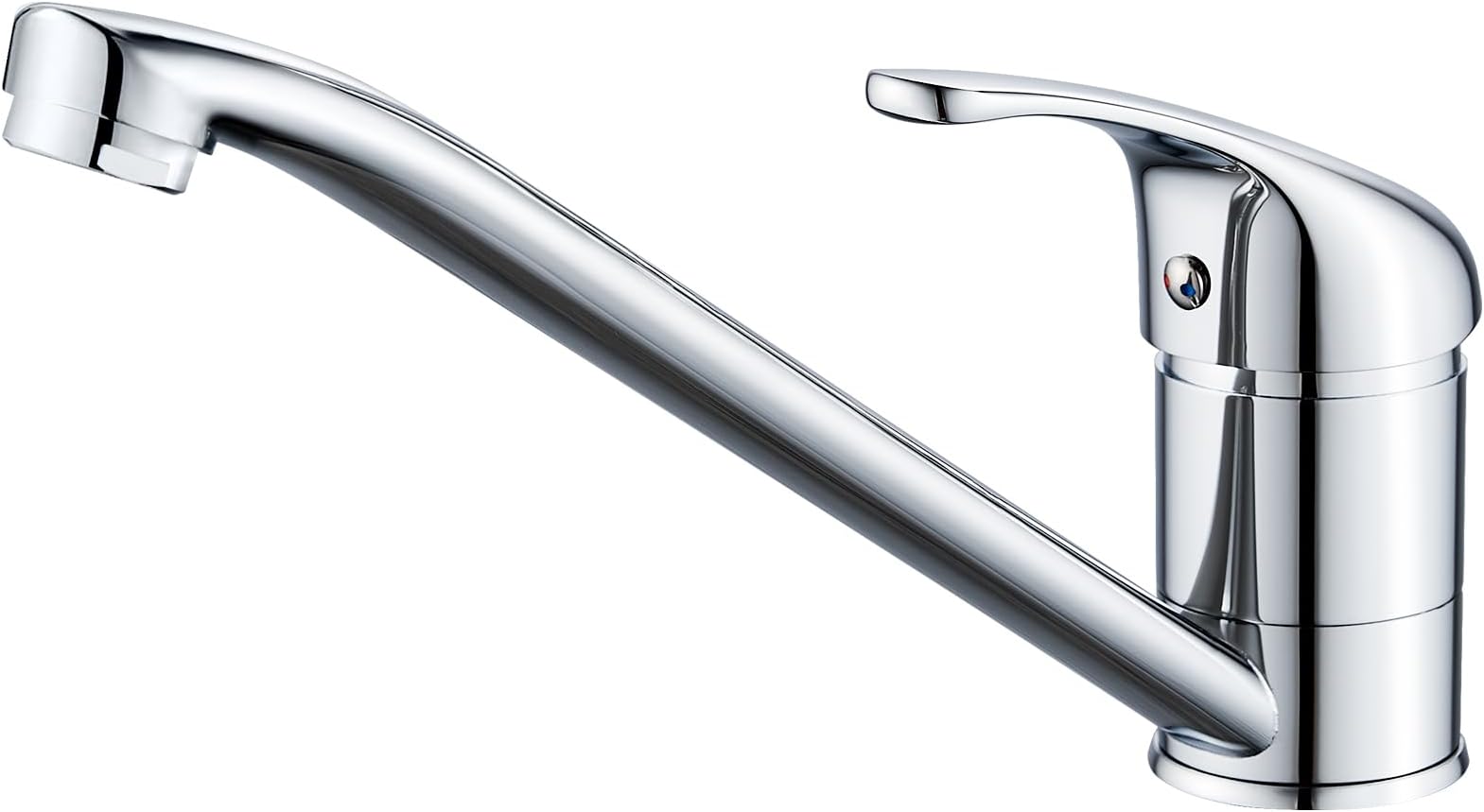 Kitchen Sink Mixer Tap Single Lever with Long Swivel Spout Monobloc ...