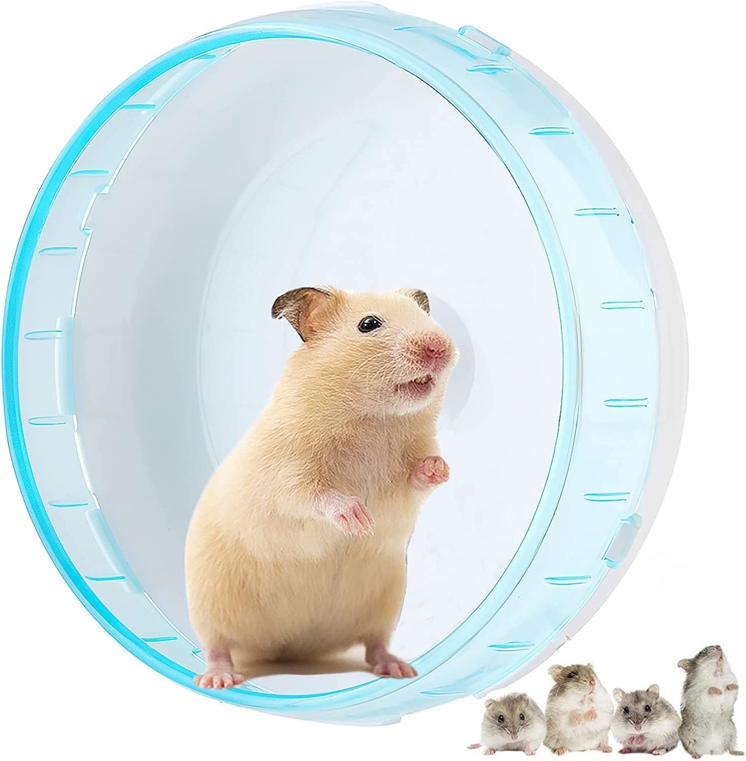Sage Square Hamster Wooden Silent Wheel, Small Animal Exercise Wheel ...