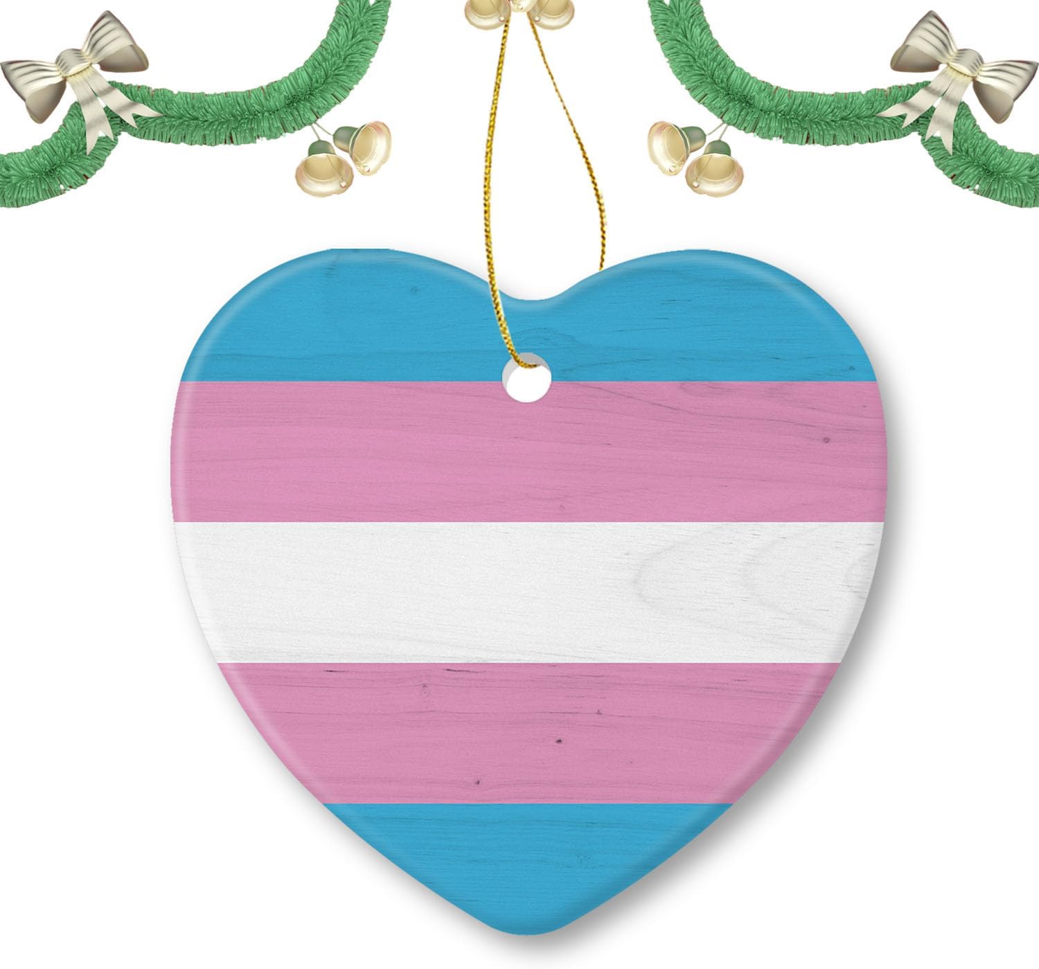 Amazon.com: Chrismtas Ornament Heart Shaped Plaque Gifts for Friends,A ...