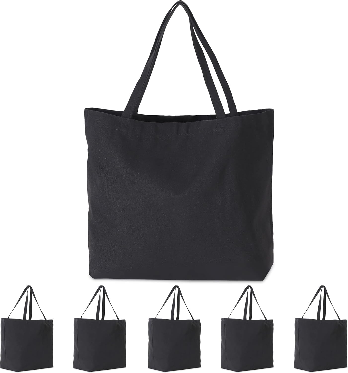 Amazon.com - Koolmox 6-PACK 22x16x7.8'' Extra Large Canvas Tote Bags ...