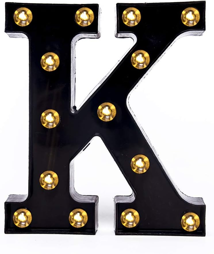 Amazon.com: Foaky Black LED Marquee Number Lights Sign Light Up Marquee ...