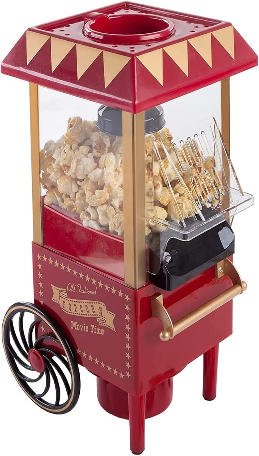 Amazon.com: Nostalgia Vintage Table-Top Popcorn Maker Hot Air Popcorn ...