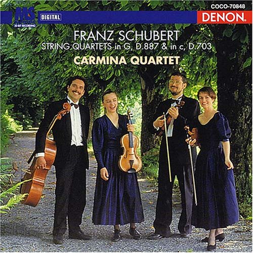 CARMINA QUARTET - Schubert: String Quartets D.887 & D.703 - Amazon.com Music