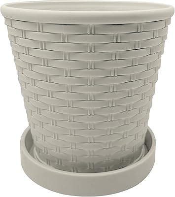 Amazon.com : Ilyapa 14x14 inch Fluted Large Modern Concrete Outdoor ...