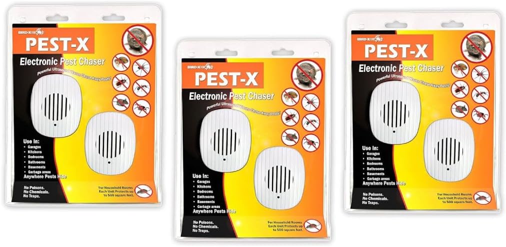 Amazon.com: Bird-X Pest-X, Rodent and Insect Chaser, Ultrasonic Plug-in ...