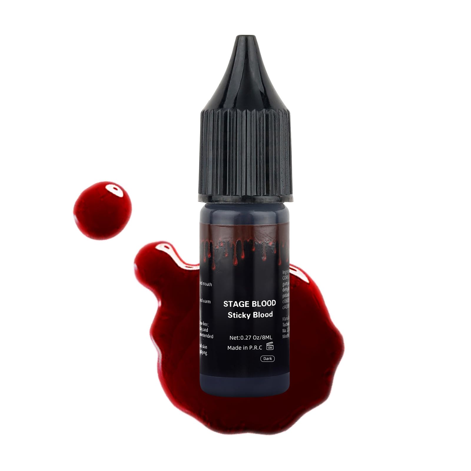 Amazon.com: Mysense Halloween Fake Blood Makeup Washable,Realistic ...