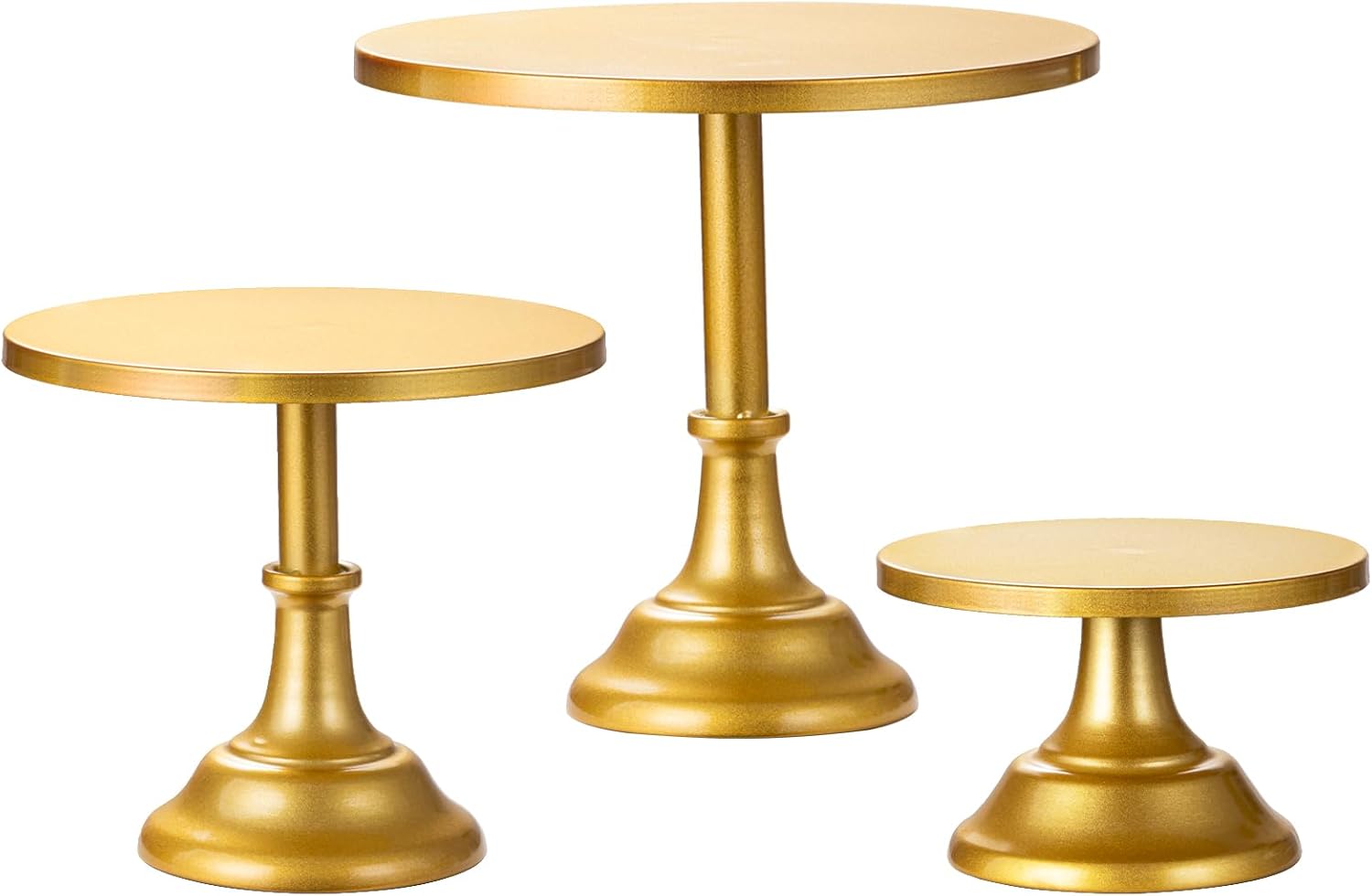 Amazon.com: HBlife 3 Pcs Cake Stand, Gold Cake Stand Set Disc Diameter ...