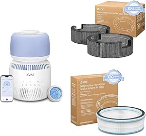 Amazon.com: LEVOIT Sprout Evaporative Humidifier + LEVOIT 2-Pack Wick ...