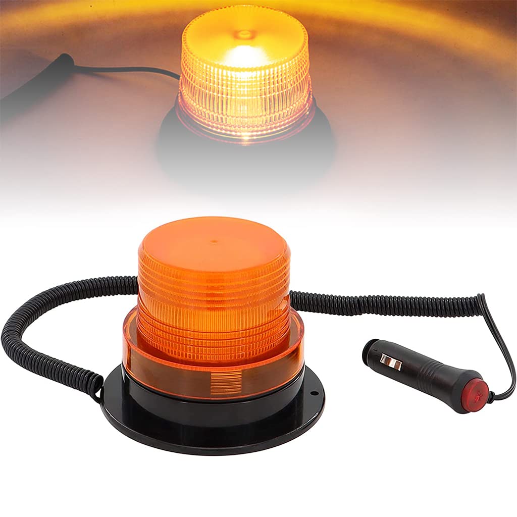 STHIRA® LED Car Warning Light Amber Police Light for Car 12-24V ...
