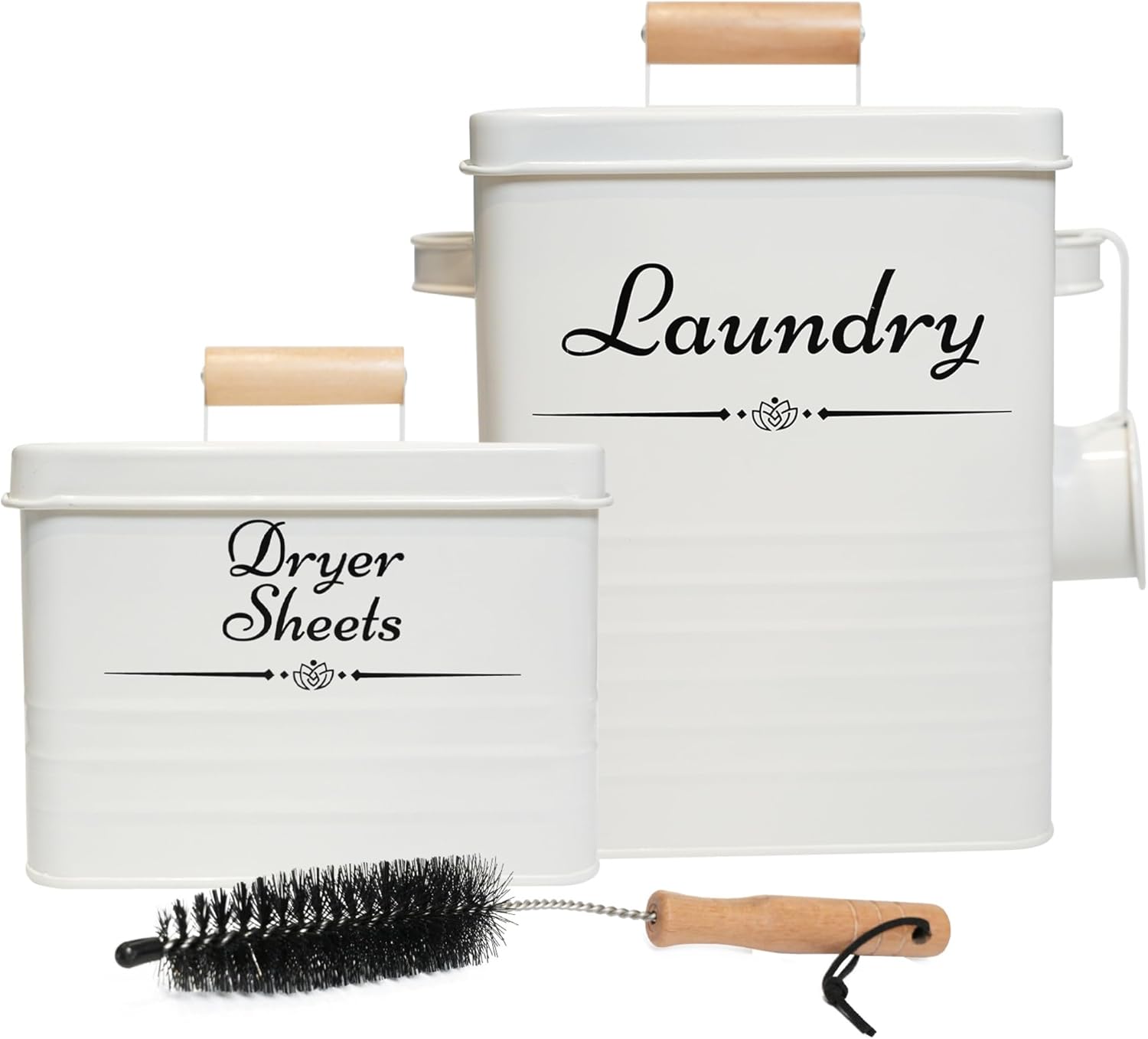 Amazon.com: Cruleen Farmhouse Metal Laundry Pods Container with Dryer ...