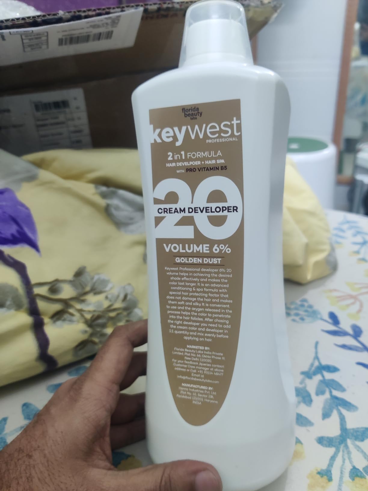 Keywest Professional Hair Color Developer 20 Volume 6% - 1000ml Ammonia ...