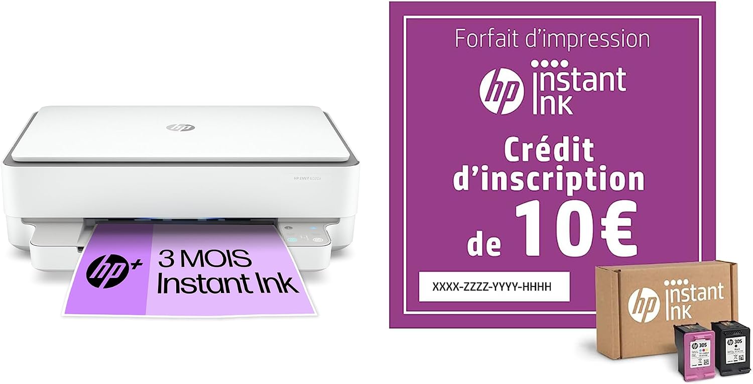 HP Envy 6020e All-in-One Printer - Color Inkjet & Credit at Instant Ink ...
