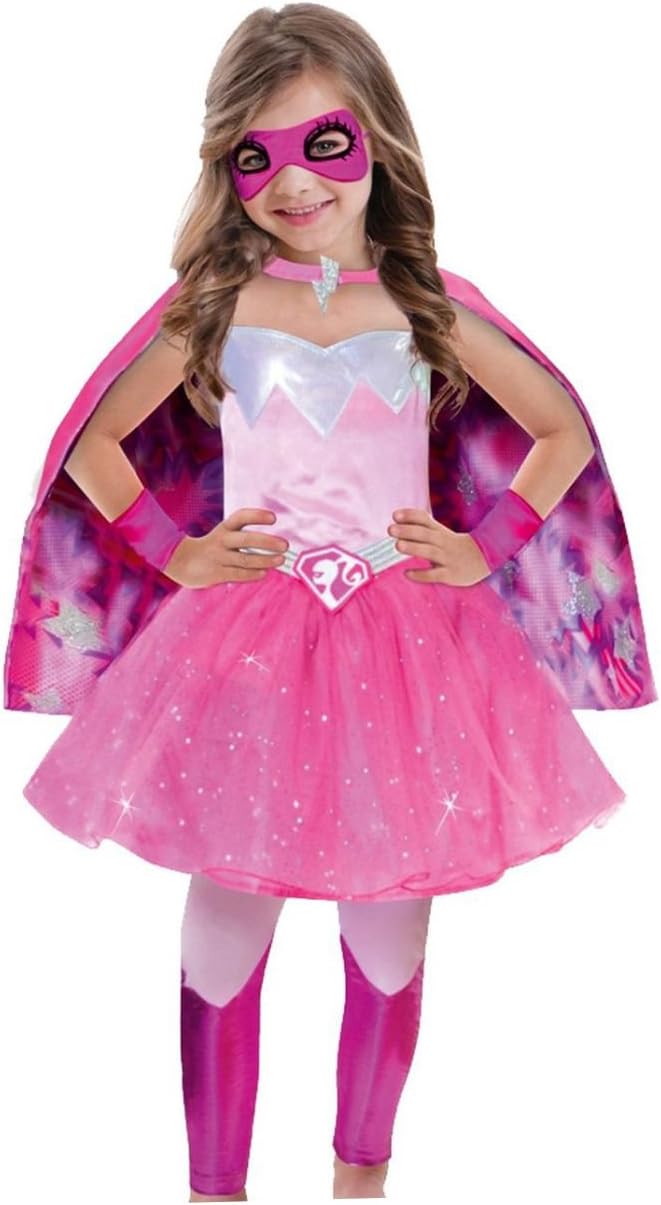 (PKT) (999339) Child Girls Super Power Princess Barbie Costume (3-5yr ...