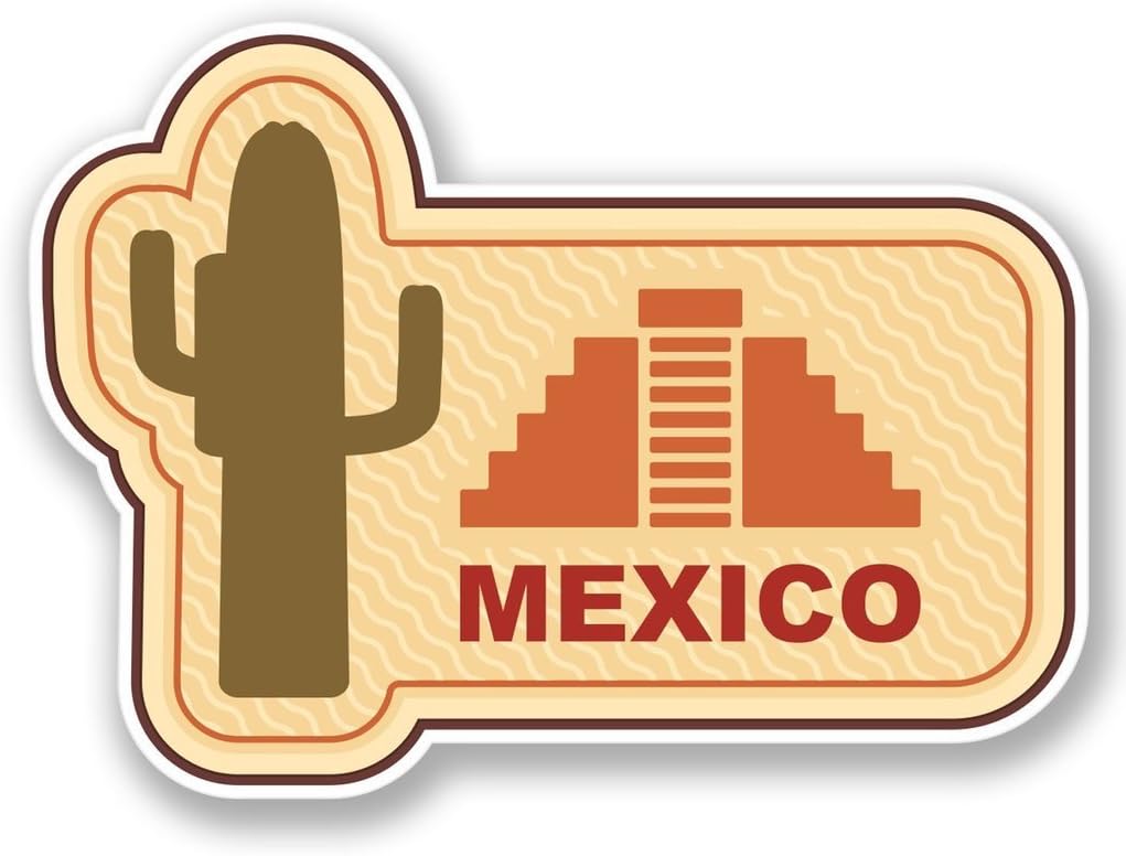 Amazon.com: 2 x 25cm/250mm Mexico Window Cling Sticker Car Van ...