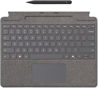 Amazon.com: Microsoft Surface Pro 13" Keyboard with Slim Pen, Platinum ...