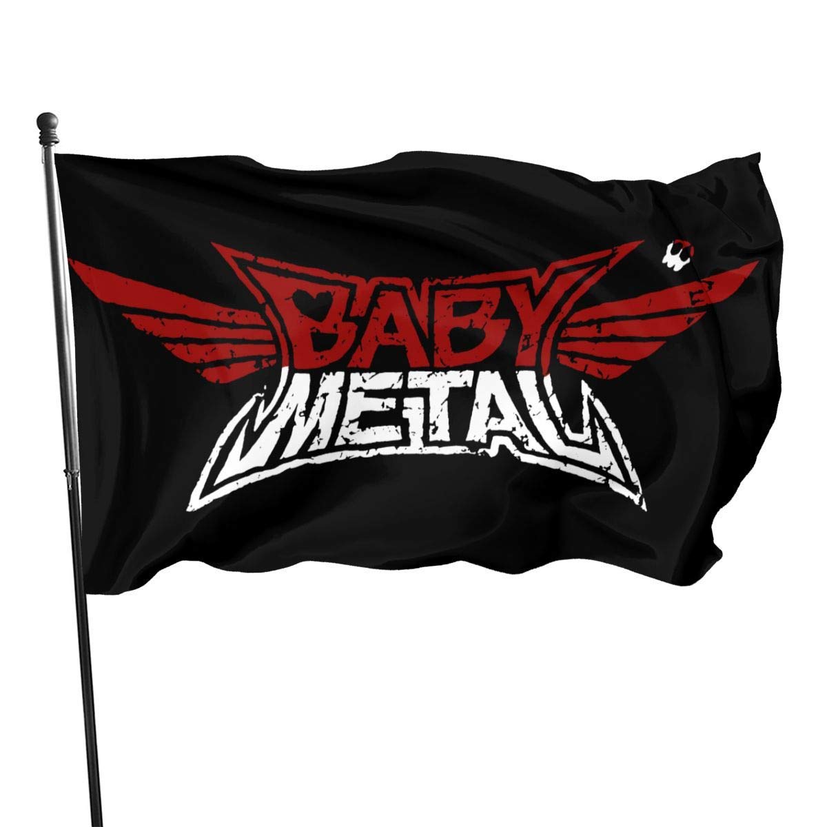 Oaqueen Drapeaux Babymetal Logo Japanese Kawaii Metal Flag Banner 3x5 ...