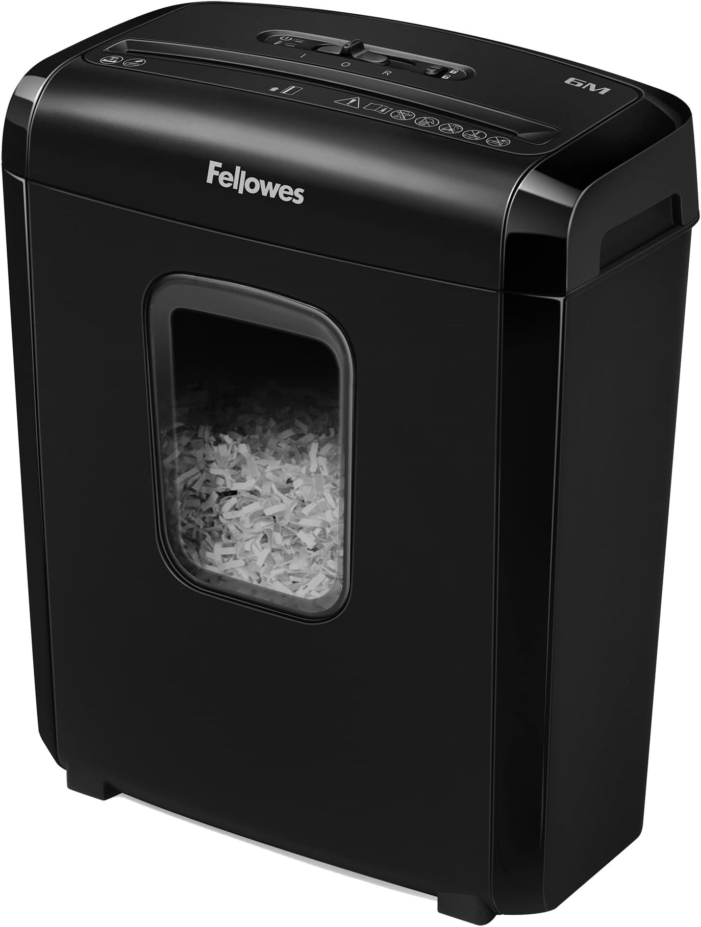 Fellowes Paper Shredder for Home Office Use - 6 Sheet Mini Cut Shredder ...