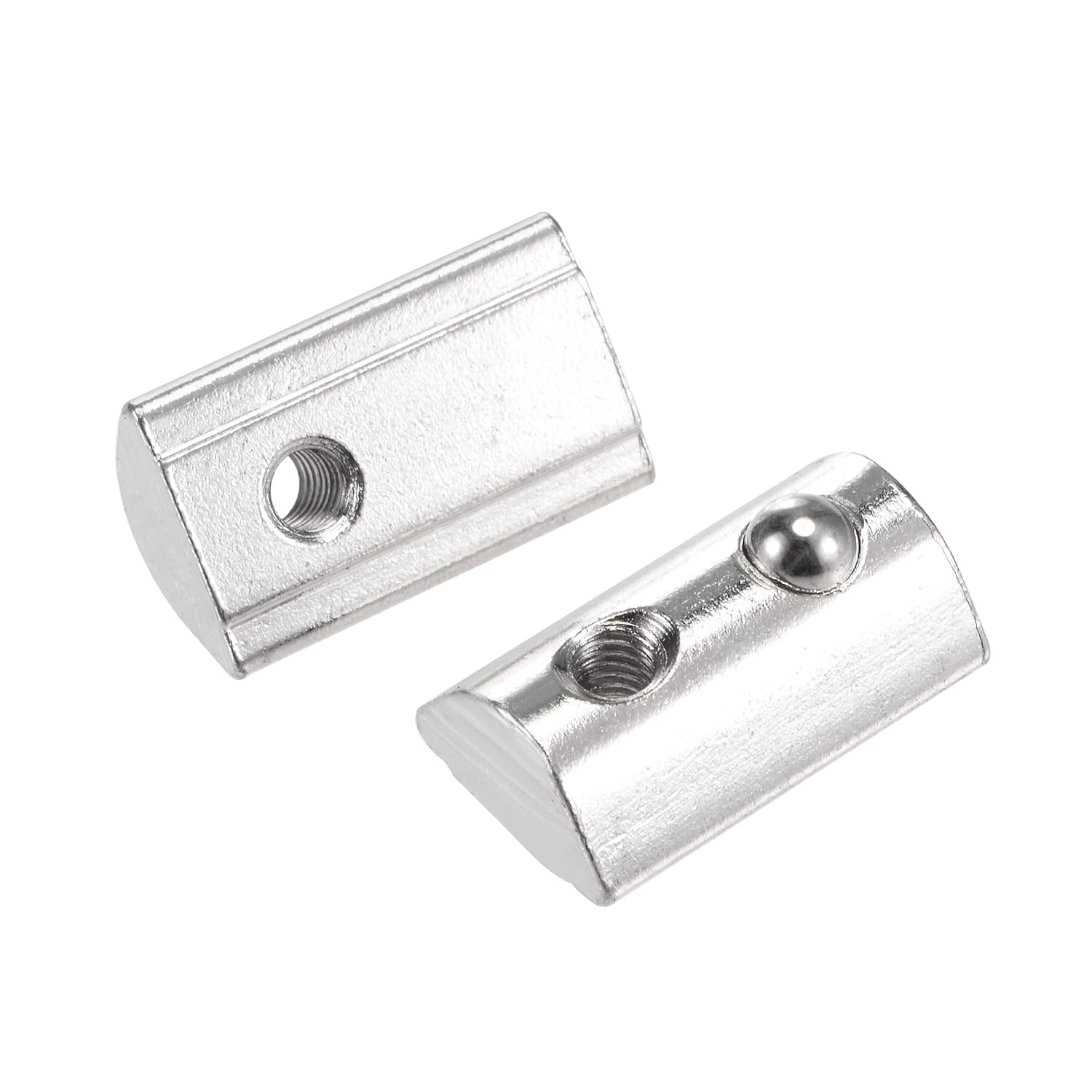 uxcell M4 T Slot Nuts Roll in Spring T-nut with Ball Carbon Steel for ...