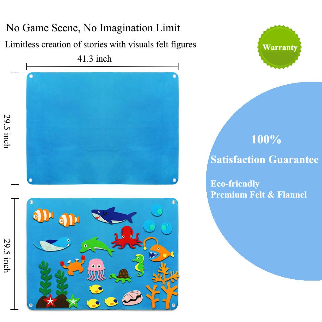 Buy Craftstory Ocean Felt Board Story Set for Toddlers Children Under ...