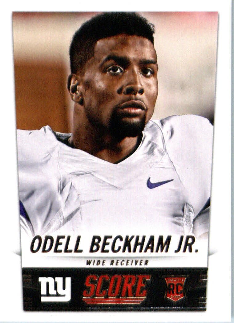 Amazon.com: 2014 Score Football Card #411 Odell Beckham Jr. - New York ...
