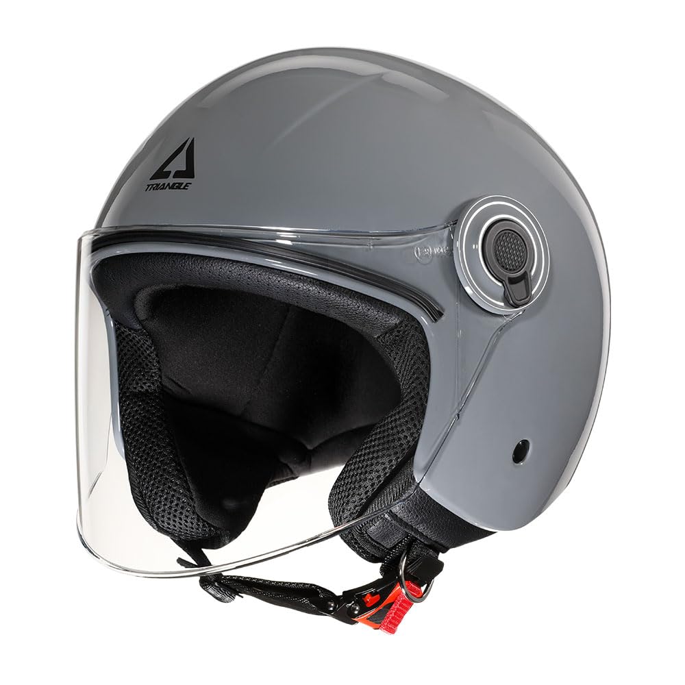 Snapklik.com : TRIANGLE Open Face Motorcycle Helmet Retro 3/4 Helmets