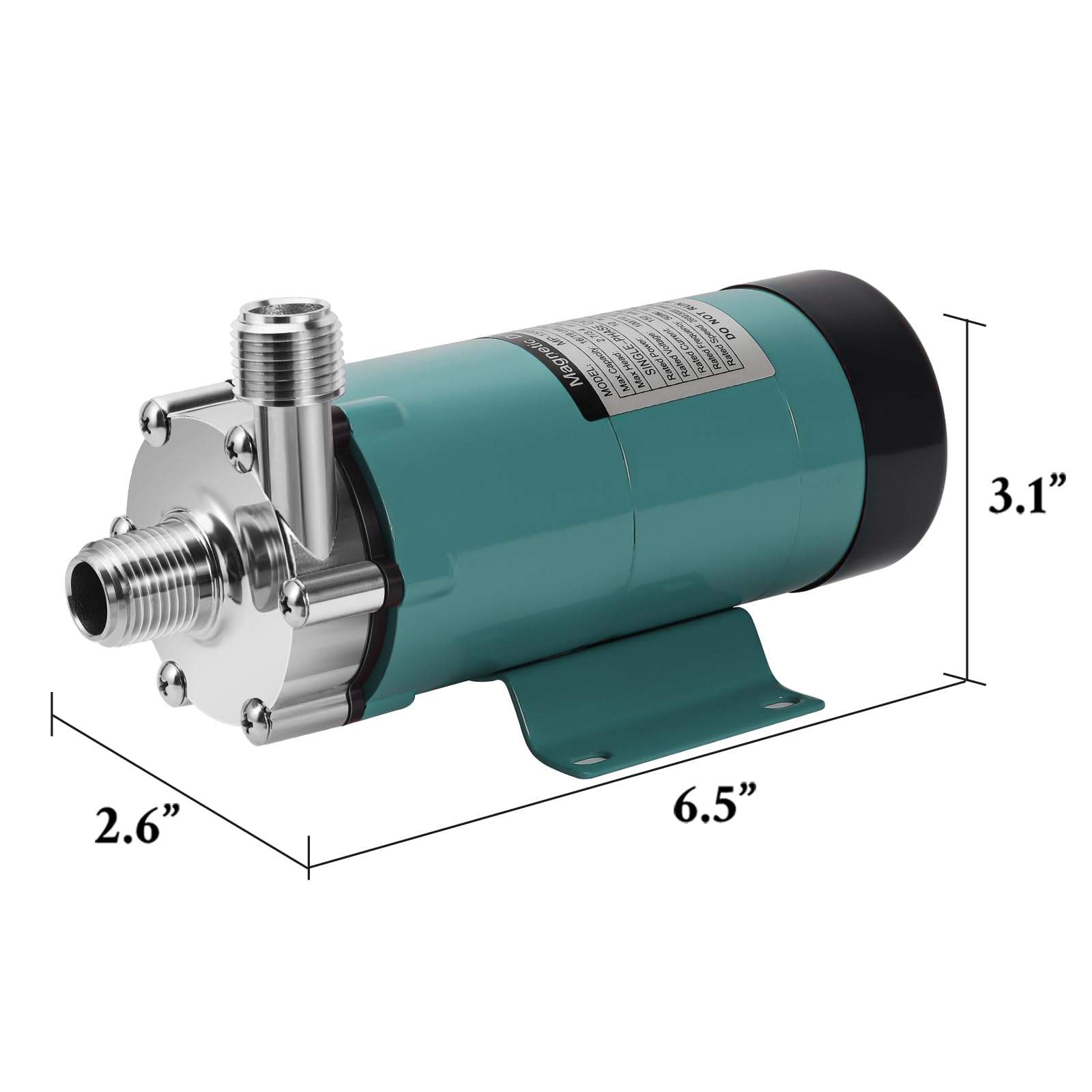 Snapklik.com : Brewing Pump Wort Pump Magnetic Drive Pump Food Safe ...