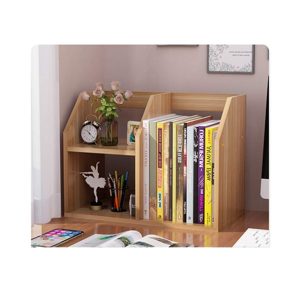 Amazon.com: SHABOZ Free-Standing Desktop Bookshelf Wood Bookcase Desk ...
