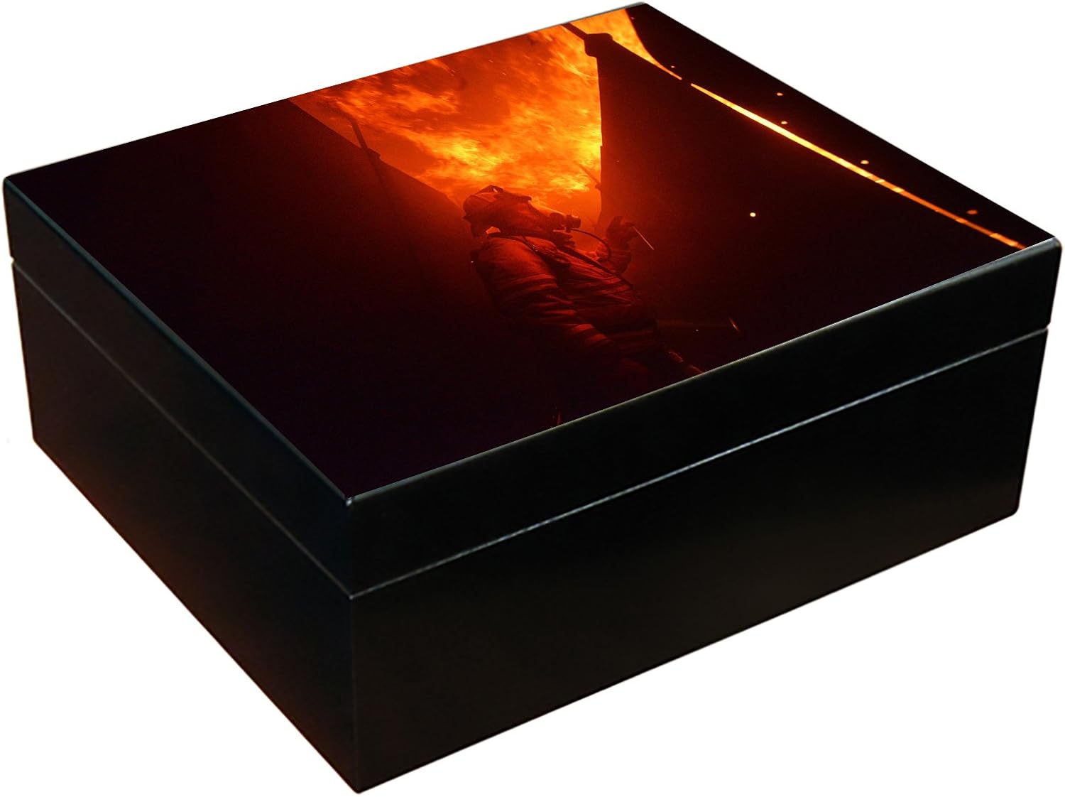 Amazon.com: Firefighter Humidor Firefighter Gift Fire Department Cigar ...