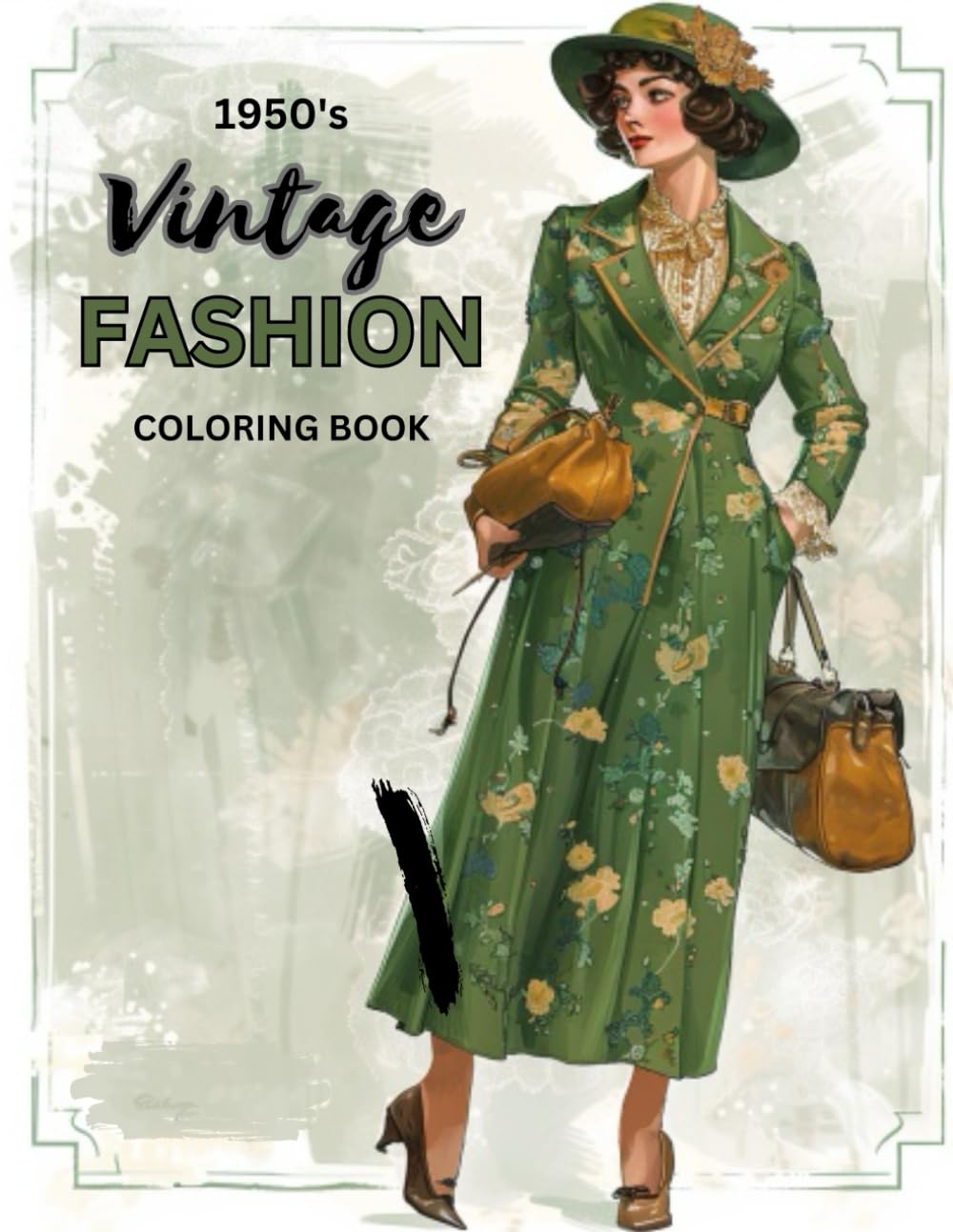 Amazon.com: Vintage Glamour Coloring Book: A Retro 1950's Fashion ...