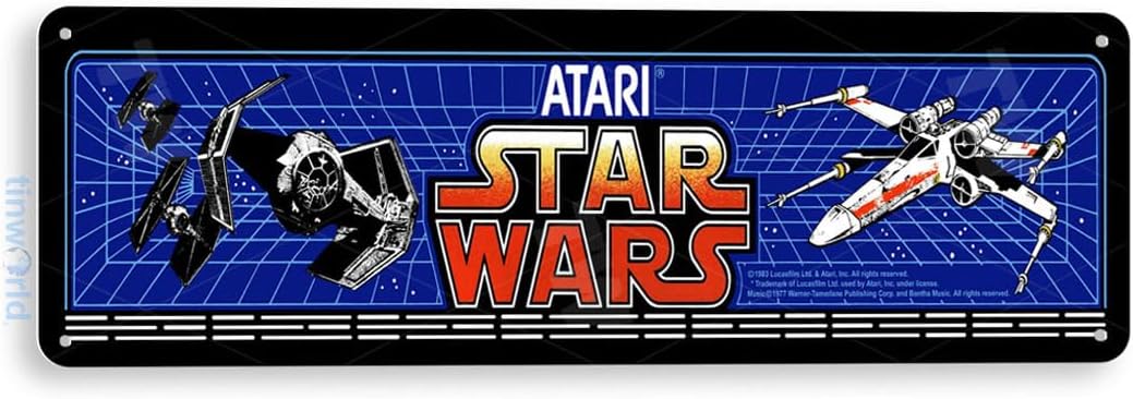 Amazon.com: Tinworld Tin Sign: Star Wars Arcade Game Room Shop Marquee ...