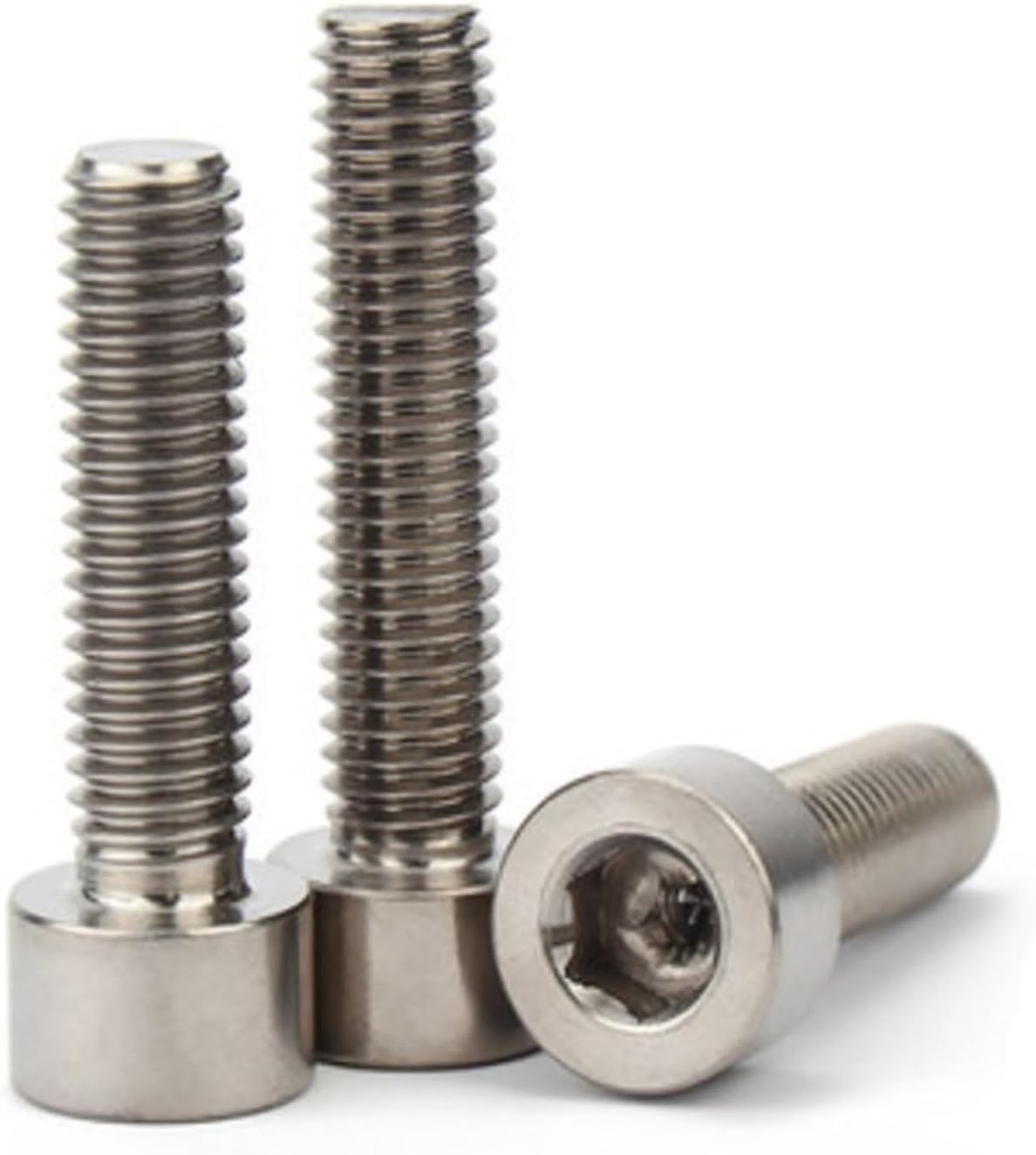 Dunxiles 10pcs M4/ M5 /M6 DIN912 GR2 Titanium Hexagon Head Socket Cap ...