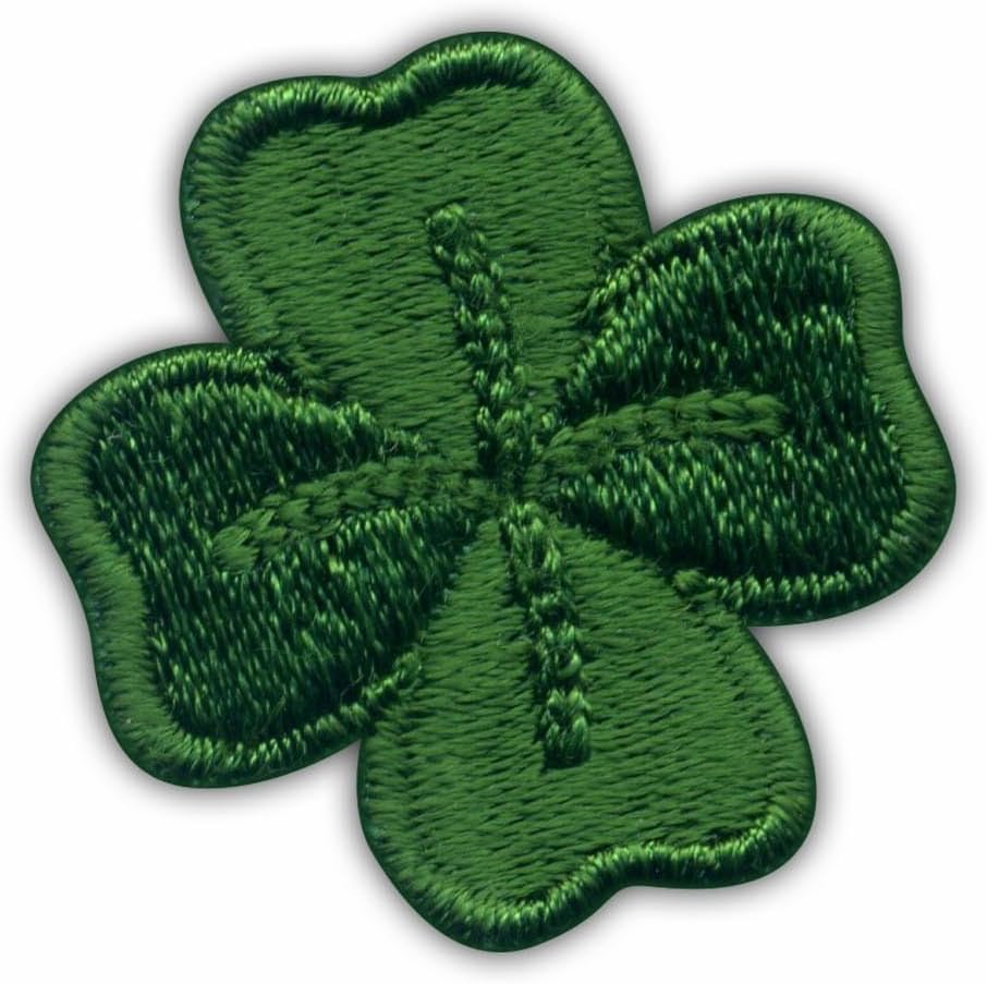Amazon.com: Four Leaf Clover - Black VeIcro/Hook and Loop Backing ...