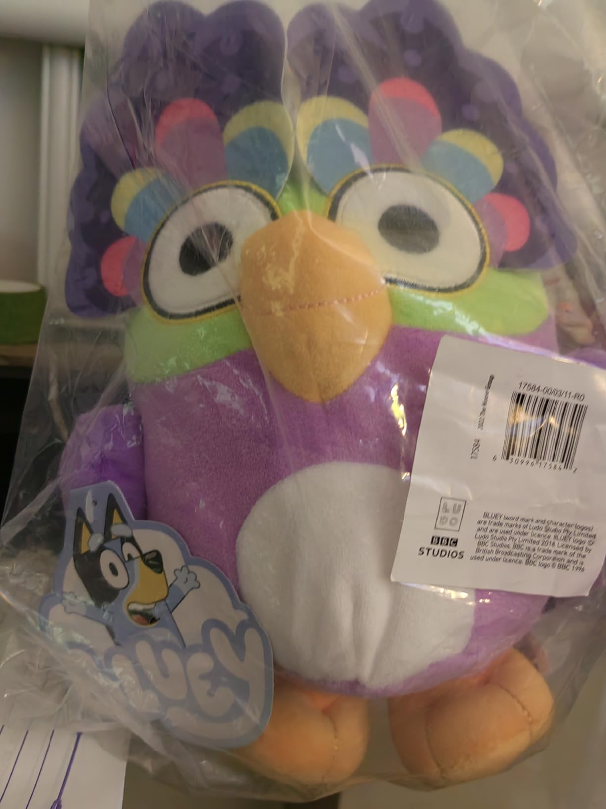 Bluey Chattermax - Juguete de Peluche de 10 Pulgadas, presiona el ...