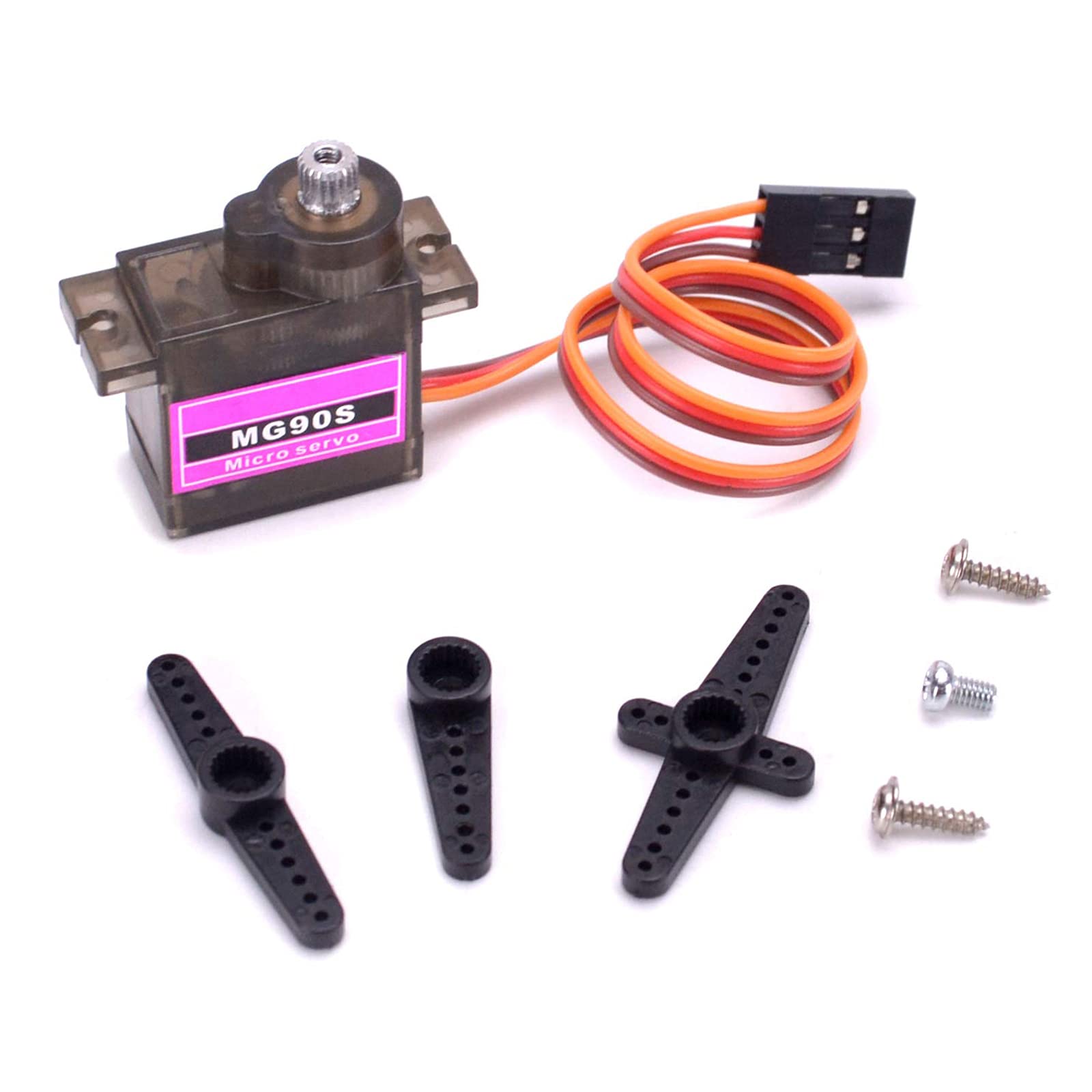 Snapklik.com : 10Pcs MG90S Geared Micro Servo Motor 9G For Helicopter ...