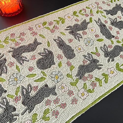 Amazon.com: Enliven Handmade Beaded Table Runner, Beaded Table Runners ...