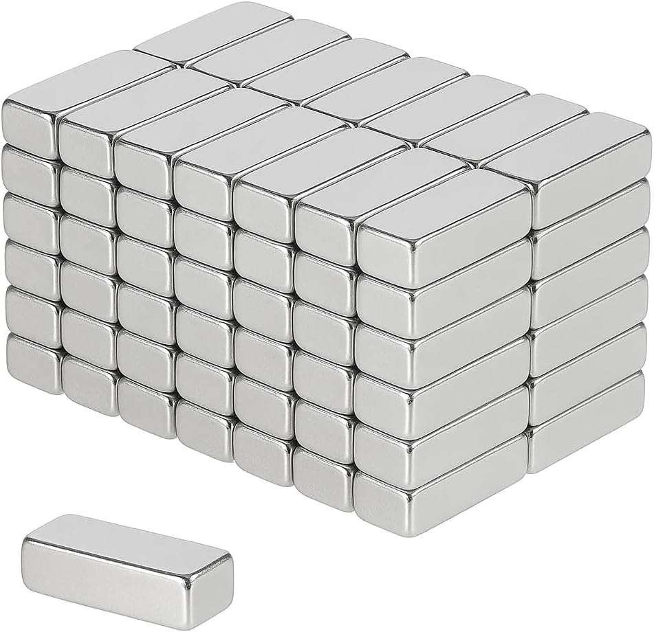 Generic Neodymium Magnetic Cuboid Magnets 10 x 5 x 8 mm N45, Pack of 20 ...