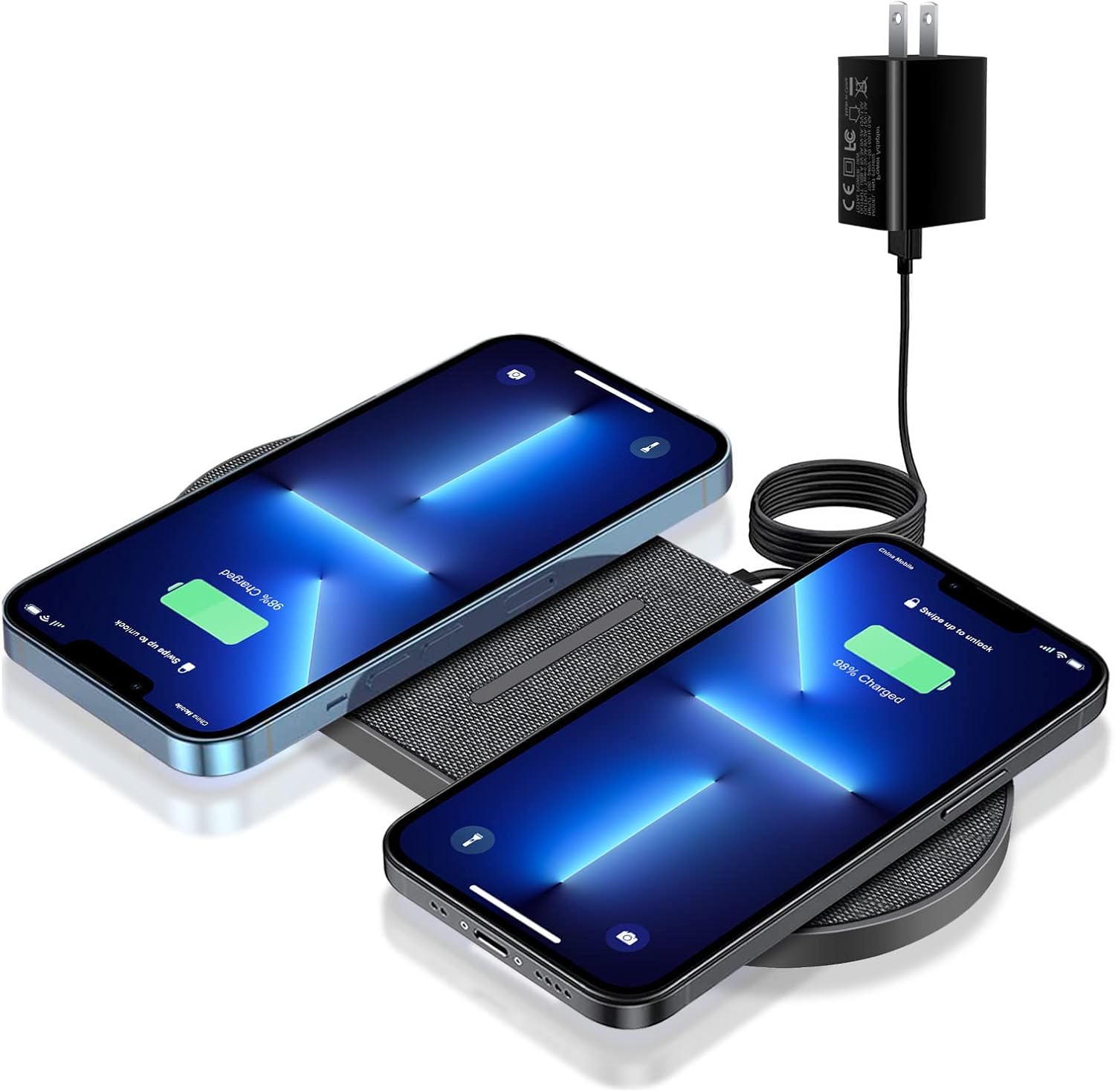 DINTNCCM Dual 20W Wireless Charging Pad 2 in 1 Fast Wireless Charger ...