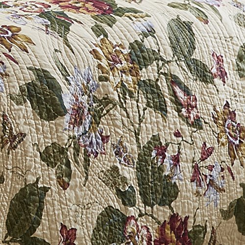 Waverly Laurel Springs Traditional Farmhouse Floral 3-Piece Reversible ...