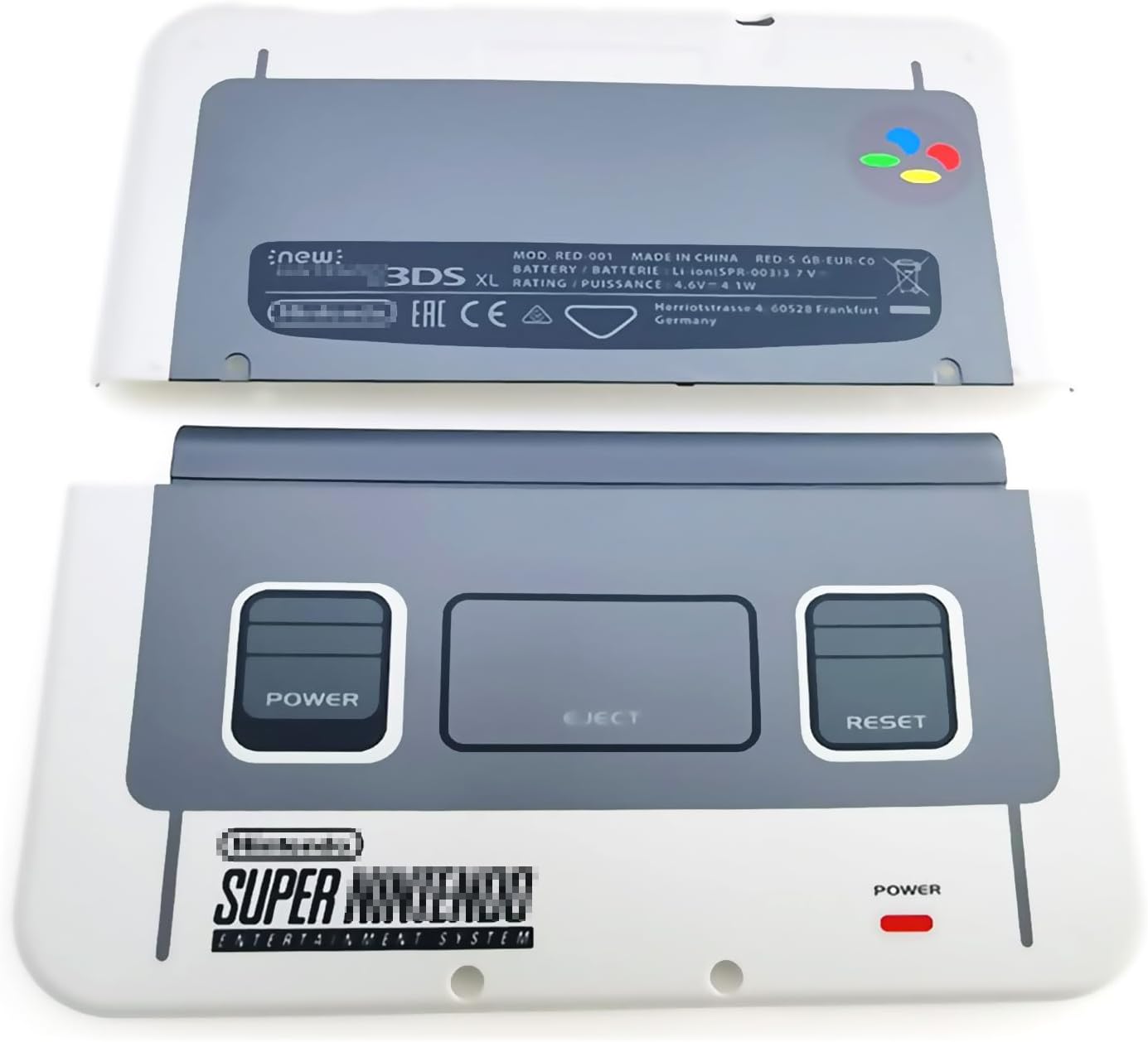 Amazon.com: Limited Grey New 3DSXL Housing Case Shells Top / Bottom ...